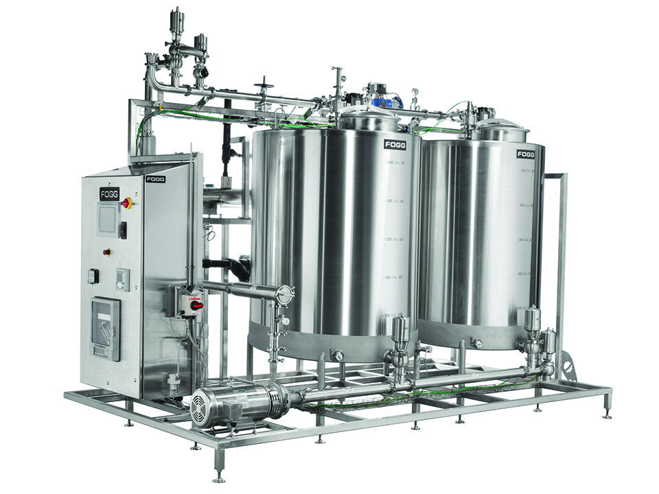 CIP & Sanitizer Skids | COP & Rinse Recovery Systems | Fogg Filler