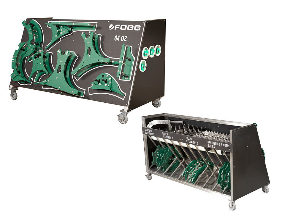 Capper & Filler Machine Change Parts | Filling Valve Storage | Fogg